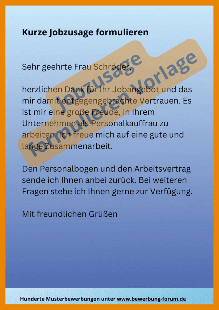 ᐅ Jobangebot annehmen: Zusage formulieren [7 Muster]