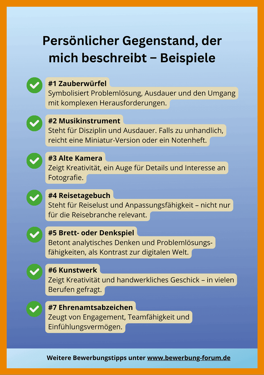 ᐅ Persönlicher Gegenstand der mich beschreibt [Beispiele] ️